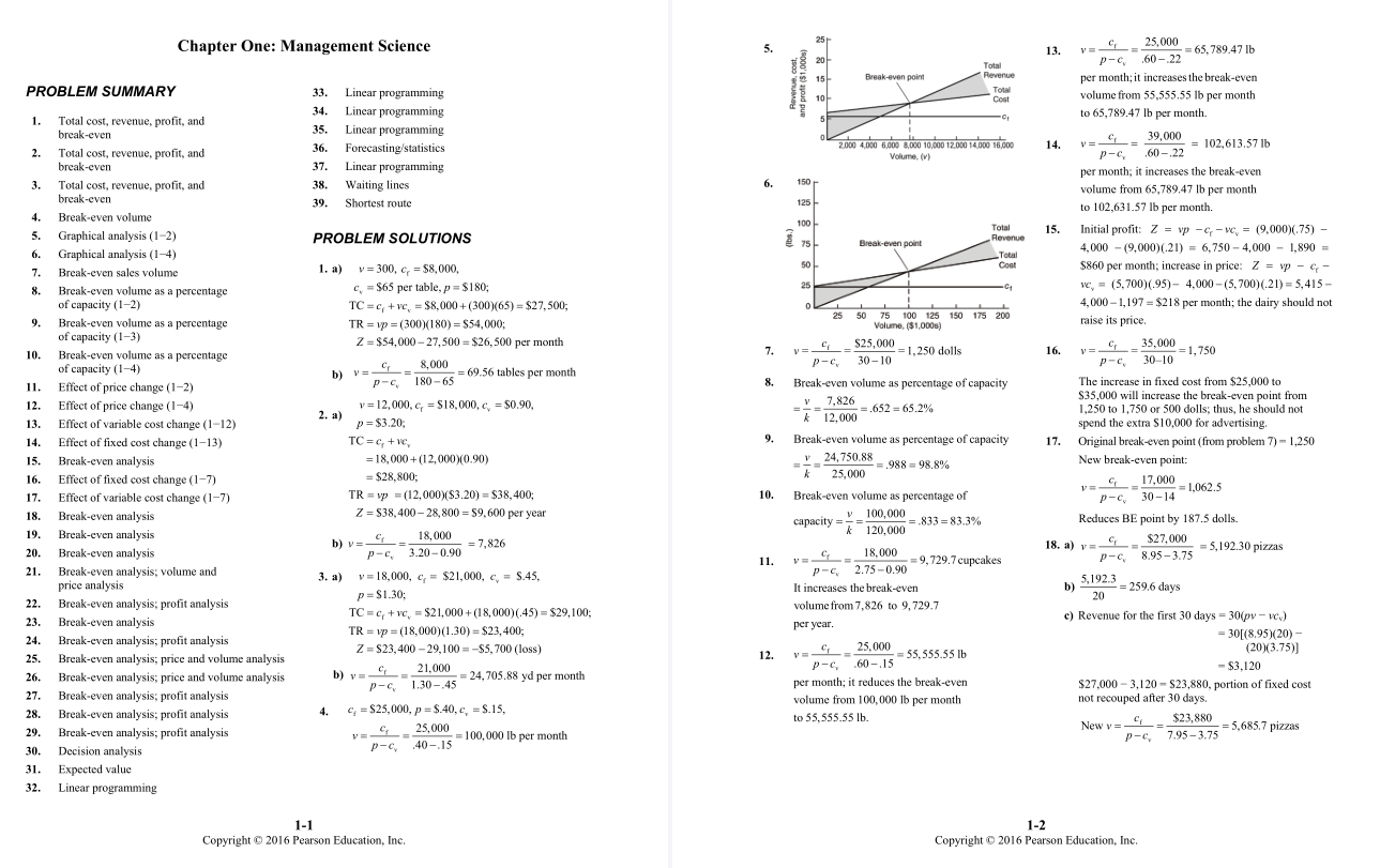solution manual for Introduction To Management Science 12th Edition by ...