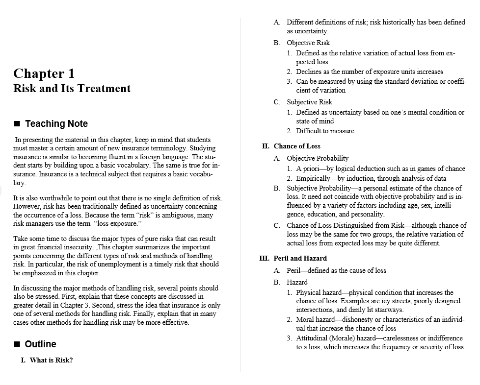 Solution manual for Principles of Risk Management and Insurance 13th ...