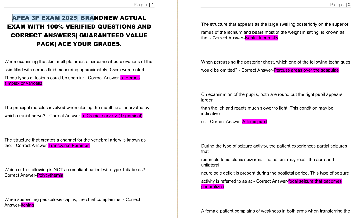Cna practice test questions prometric studyguide with correct verified ...